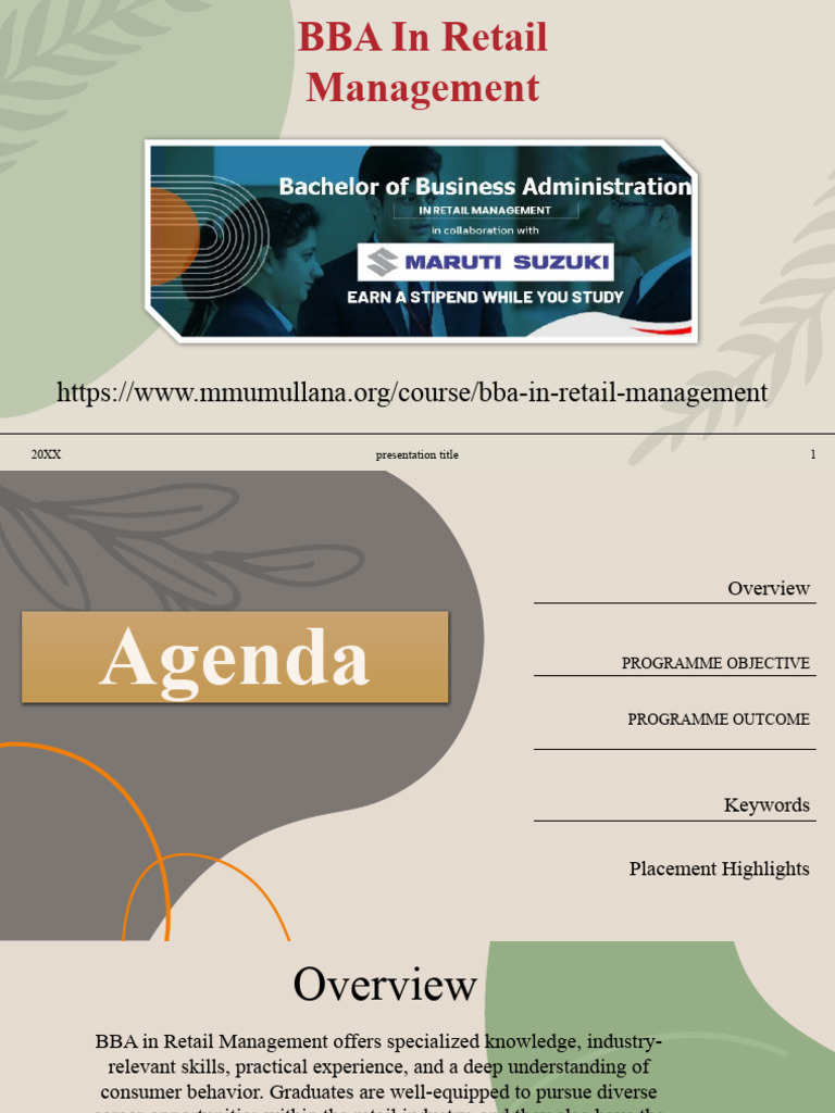 BBA in Retail Management | PDF | Cognition | Business