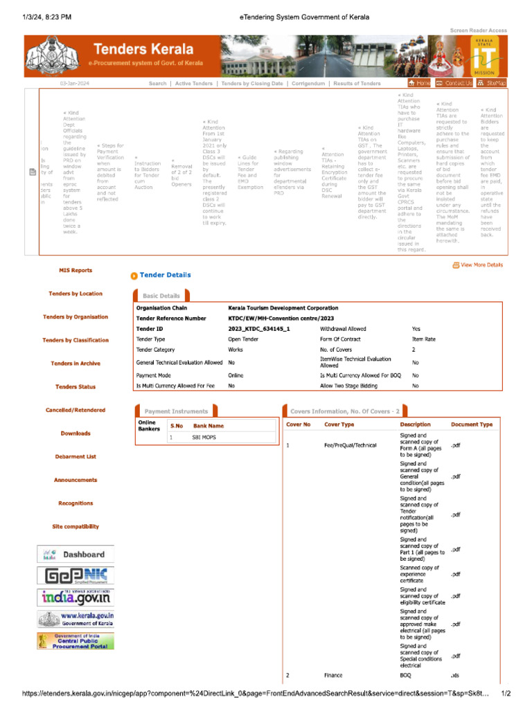 KTDC Trivandrum | PDF