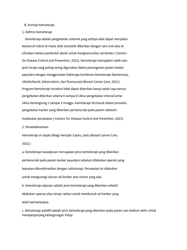 Teori Kemoterapi | PDF