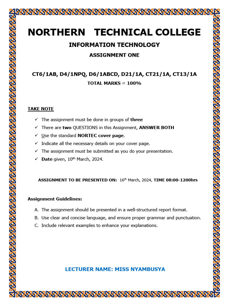 Presentation Assignment | PDF