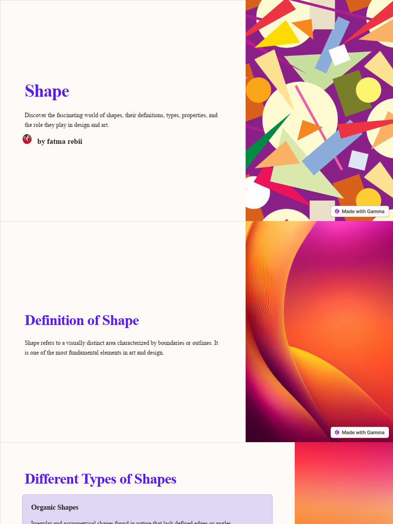 Shape | PDF | Shape | Composition (Visual Arts)