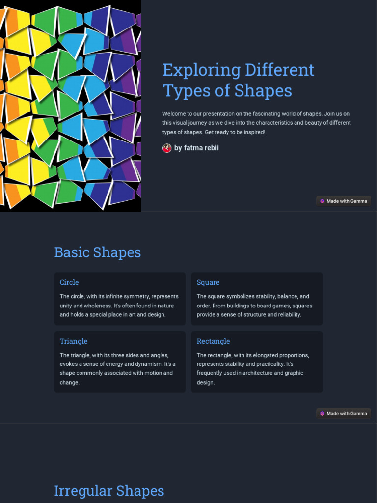 Exploring Different Types of Shapes | PDF | Shape | Triangle