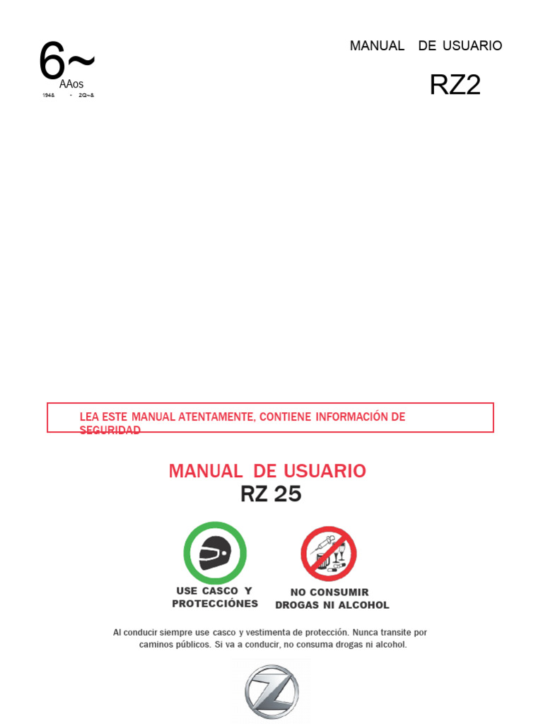 RZ 25 | PDF | Embrague | Neumático