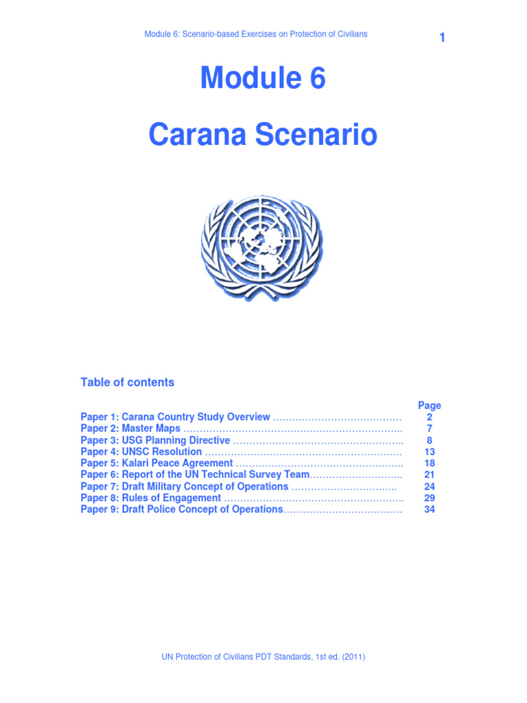 Module 6-2 Carana Scenario - Part 2 of 4 | PDF | United Nations | International Relations