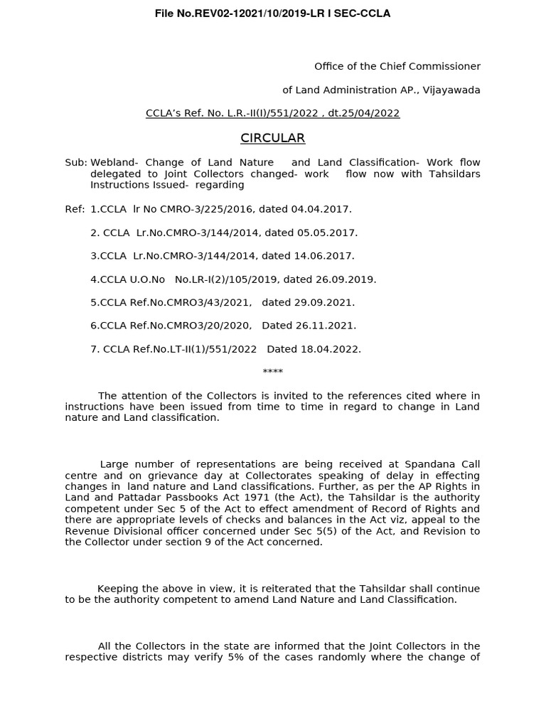 Webland Land Nature Tahsildar | PDF