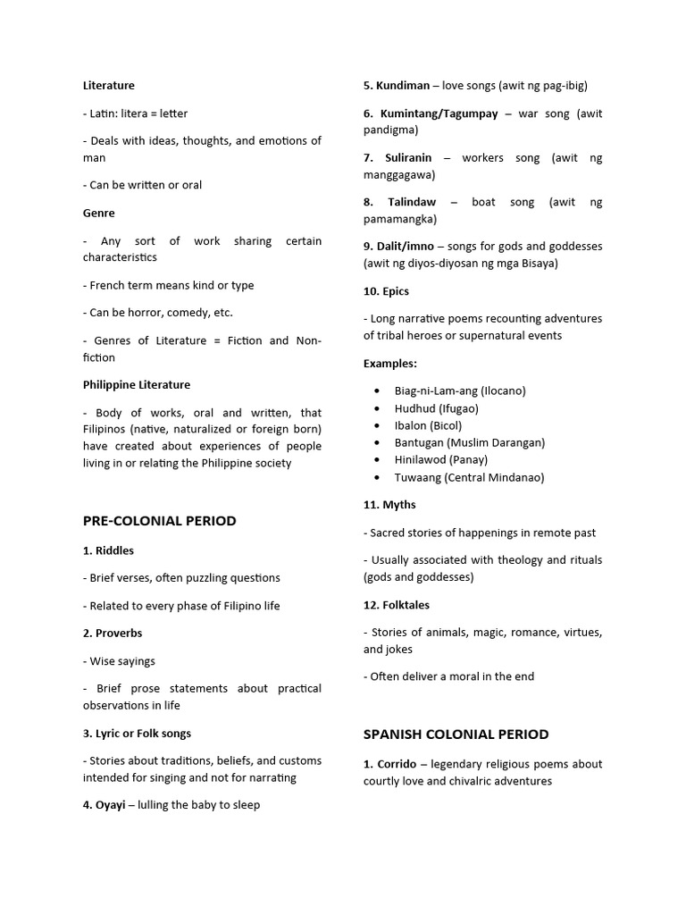 Phil Lit Reviewer | PDF | Poetry Phil Lit Reviewer | PDF | Poetry