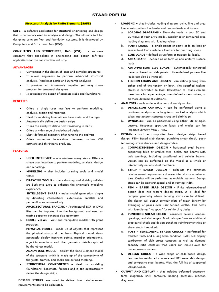 STAAD-REVIEWER-PRELIM | PDF | Autodesk Revit | Sketch Up