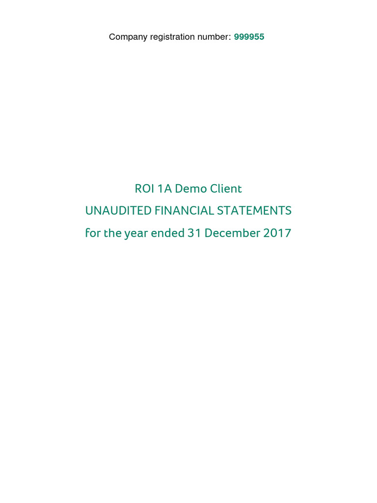 ROI 1A Demo Revenue Set of Accounts | PDF | Fair Value | Taxes
