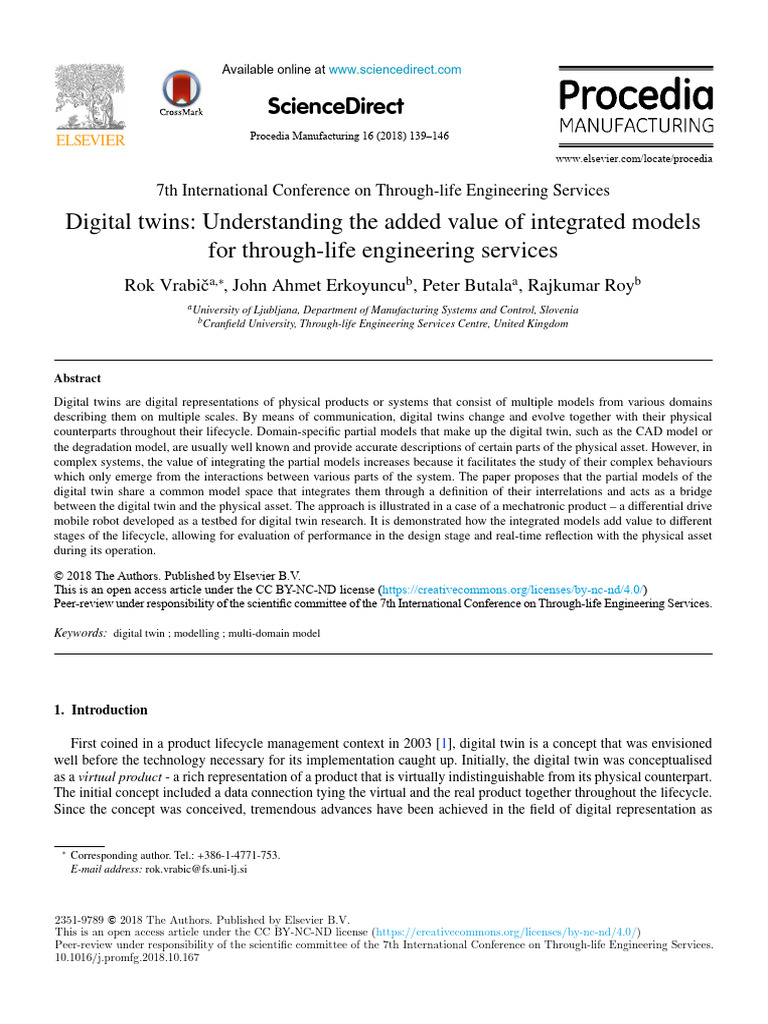 Digital Twins Understanding The Added Value of Int | PDF | Electric ... Digital Twins Understanding The Added Value of Int | PDF | Electric ...