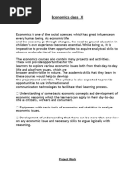 Grade 12 Economics Project 2024 25 | PDF | Economics | Economic Growth