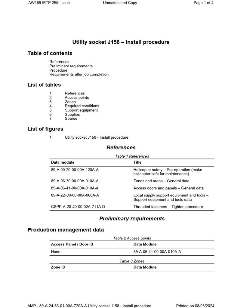 Utility Socket J158 - Install Procedure | PDF | Screw | Electrical Connector