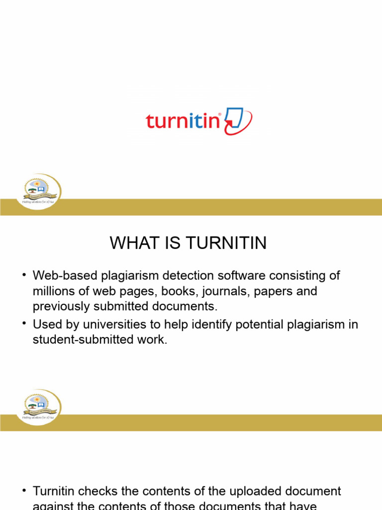 Turnitin User Guide | PDF | Turnitin | Plagiarism