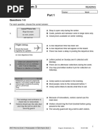 PET B1 Preliminary Practice Tests 2020 | PDF | Career & Growth