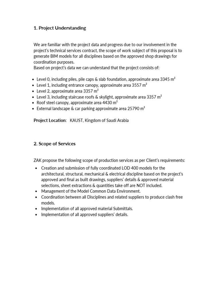 SSOIEI KAUST BIM PROPOSAL R02a | PDF | Building Information Modeling | Computing