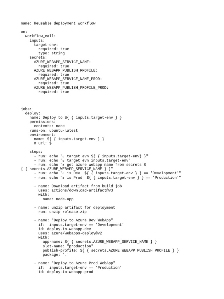 Multi Stage Github Action Workflow | PDF Multi Stage Github Action Workflow | PDF