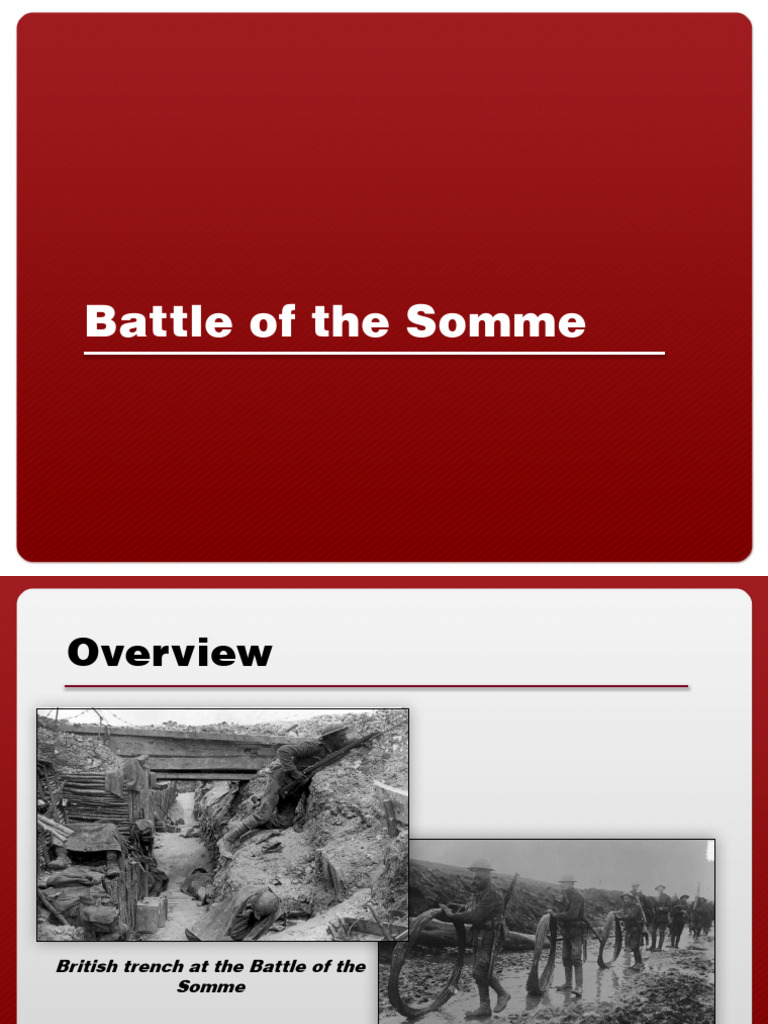 Battle of The Somme | PDF