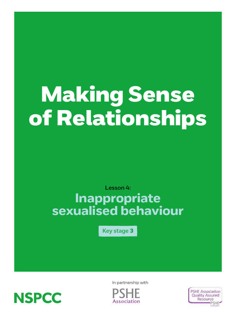 Sexualised Behaviour Lesson Plan | PDF | Bullying | Sexual Harassment