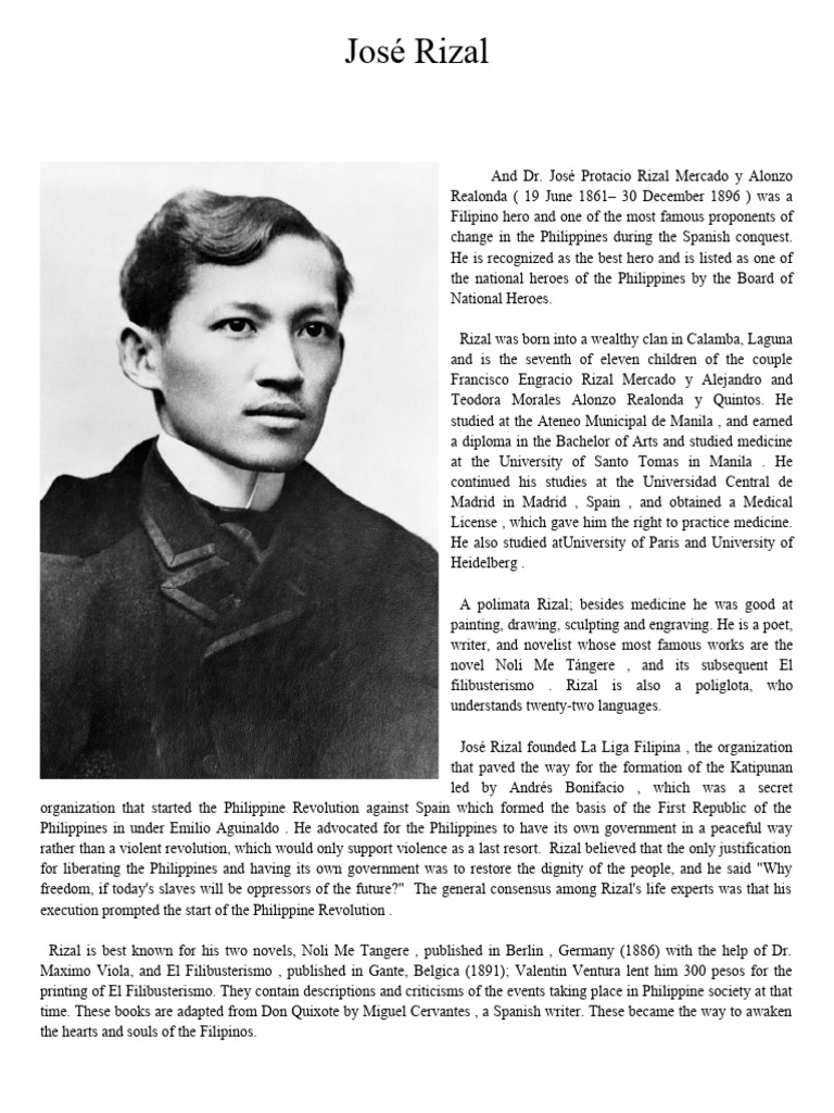 Jose Rizal | PDF | Philippines