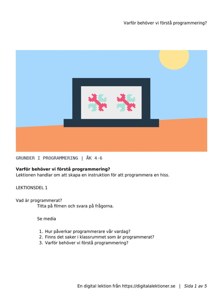 Varfor Behover VI Forsta Programmering | PDF
