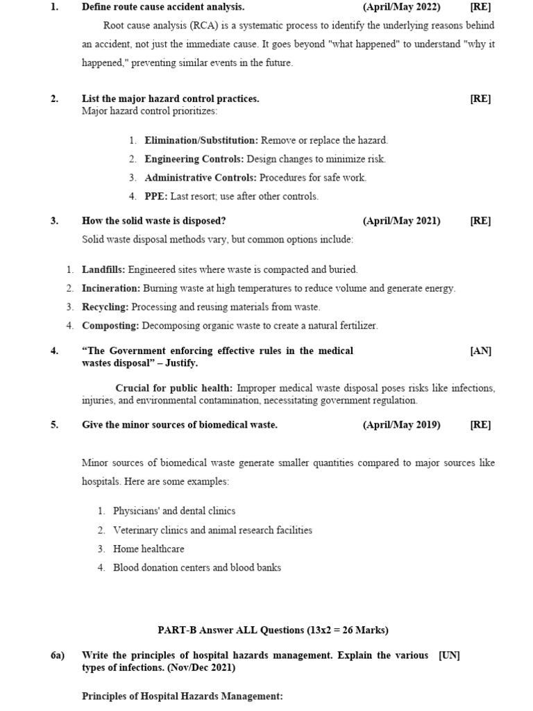 Root Cause Analysis and Waste Management | PDF