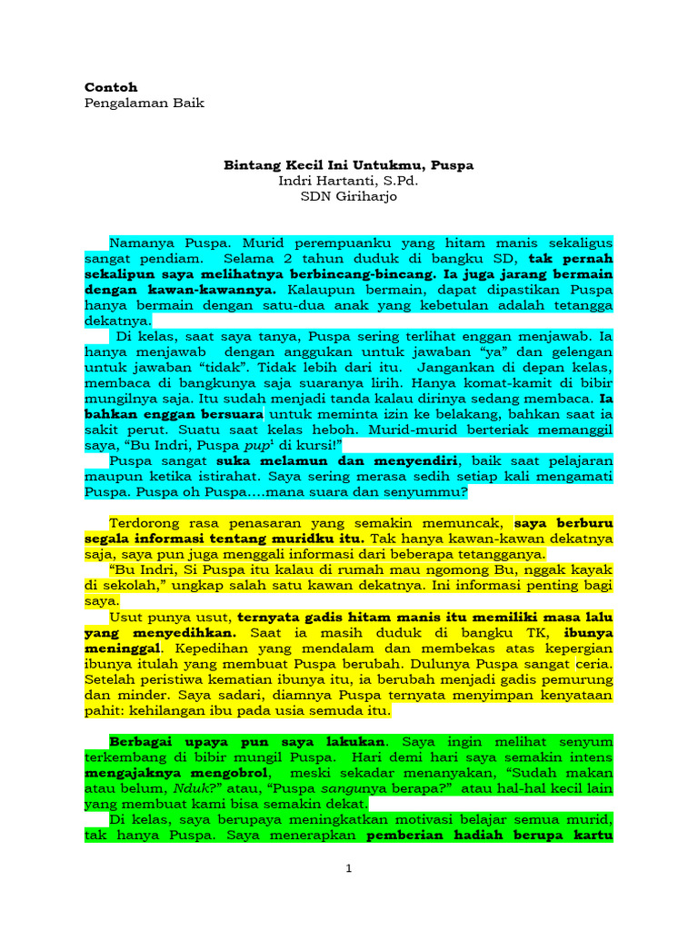 Contoh Best Practice 2024 | PDF