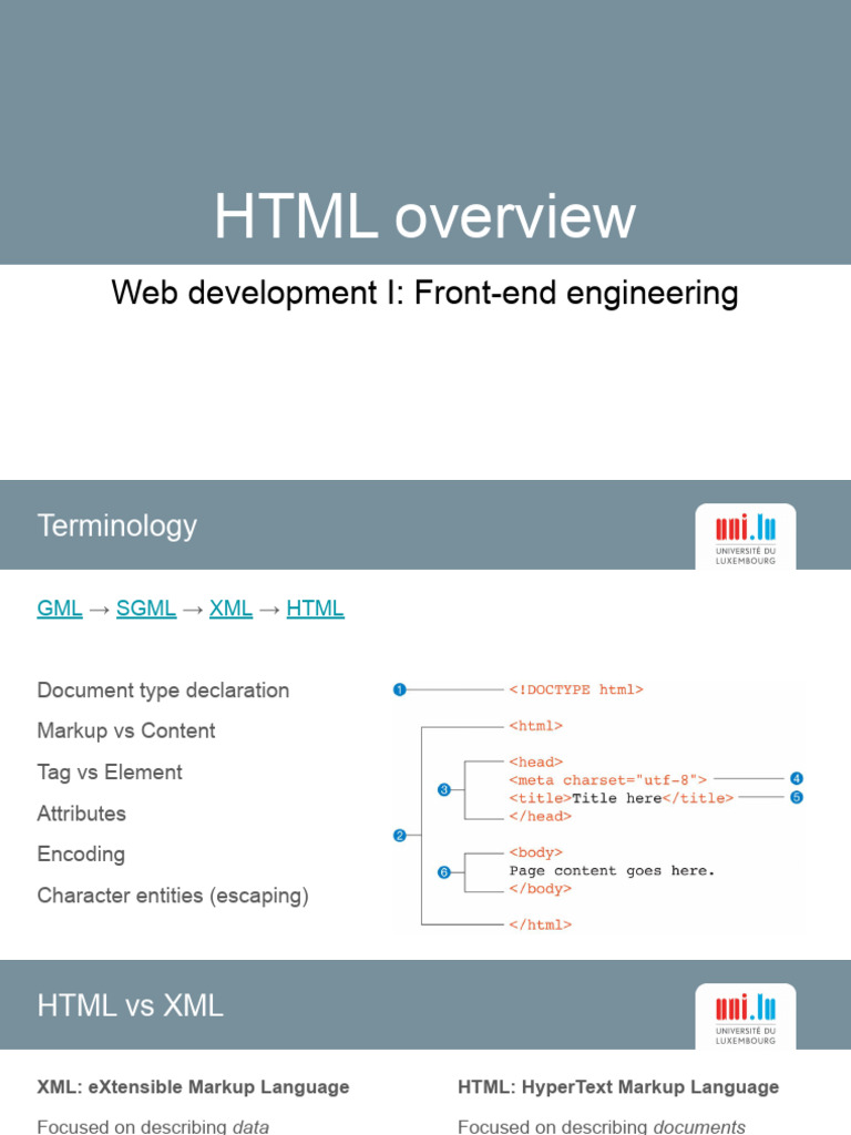 Chapter 04 - HTML Overview | PDF | Html | Html Element Chapter 04 - HTML Overview | PDF | Html | Html Element