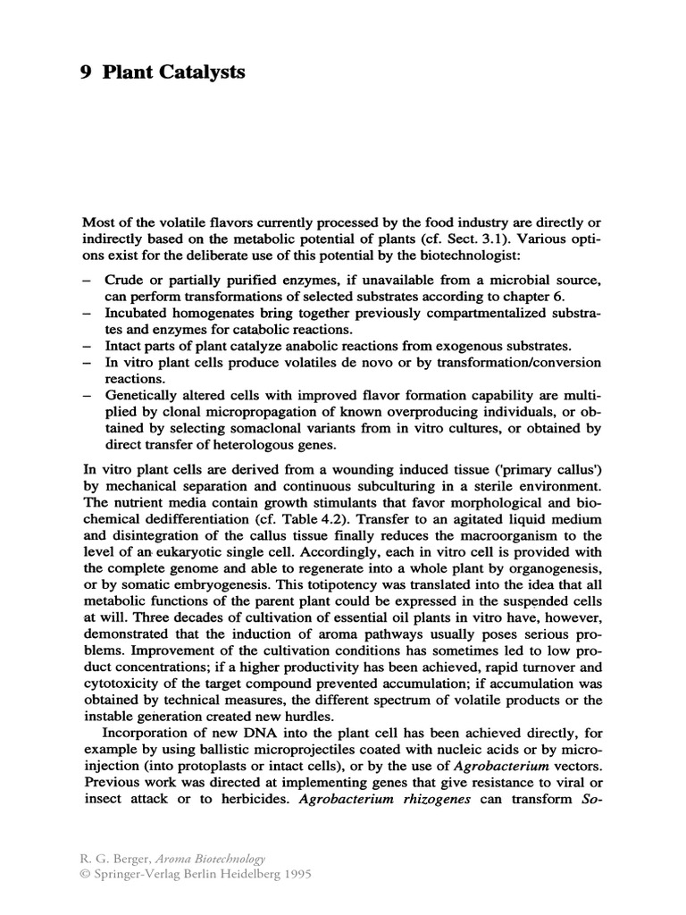 Plant Catalysts | Download Free PDF | Enzyme | Metabolism