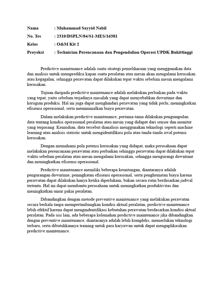 Muhammad Sayyid Nabil - Tugas Resume | PDF