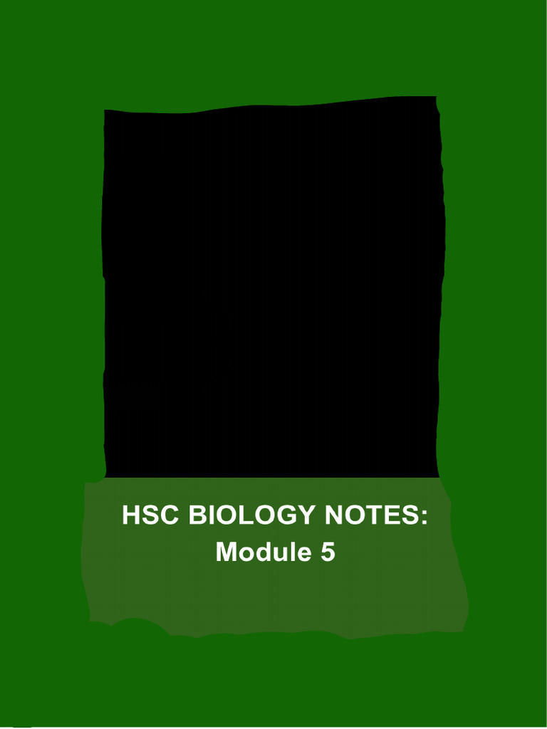 HSC Biology Notes Module 5 | PDF | Reproduction | Plant Reproduction