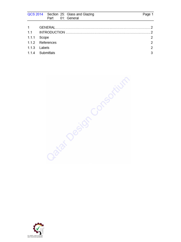 QCS 2014 - Section 25-Glass and Glazing | Download Free PDF | Glasses | Specification (Technical ...
