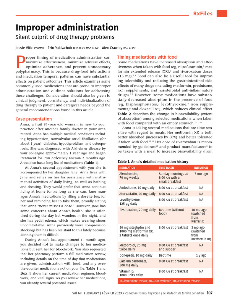 Improper Administration Silent Culprit of Drug Therapy Problems ...