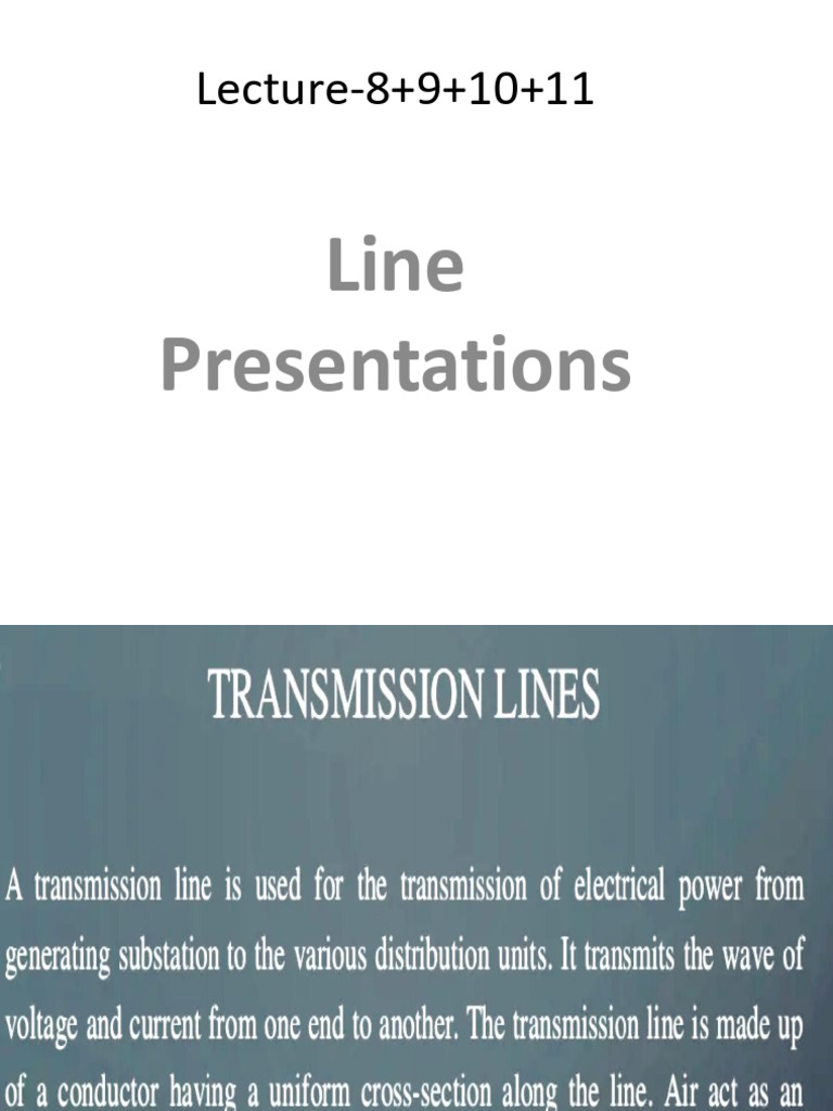 Surge Impedance in Line Presentations | PDF | Teaching Methods & Materials
