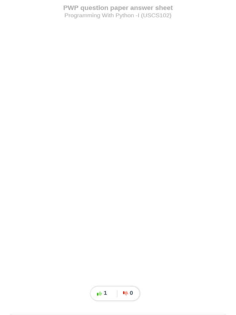 pwp-question-paper-answer-sheet_compress | PDF | Inheritance (Object Oriented Programming ...