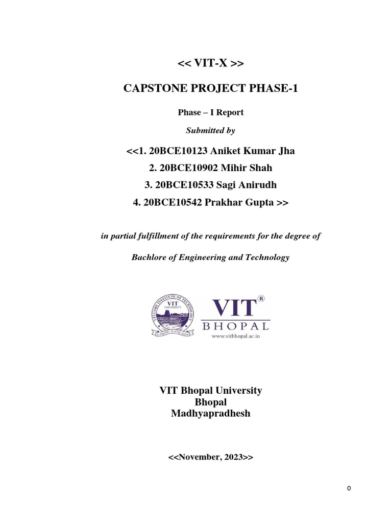 Group124 Capstone Project Phase-I Report | PDF | Mobile App | Databases
