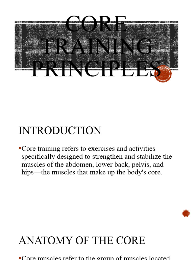 Core Training Principles | PDF | Pelvis | Abdomen