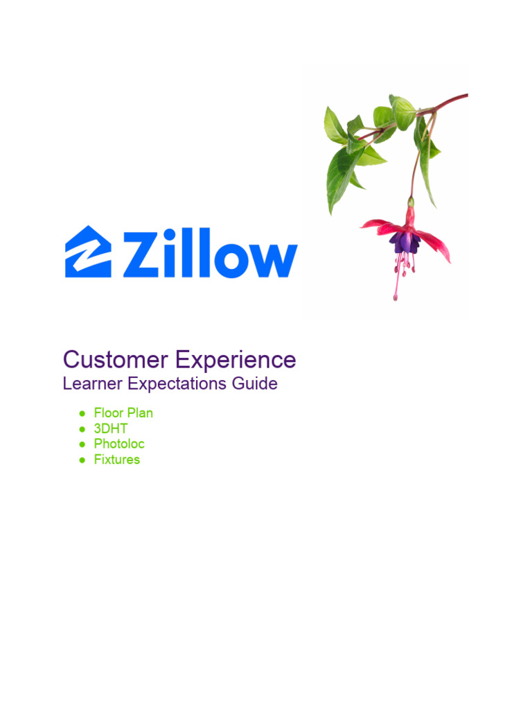 Zillow - Learner Expectations Guide - Zillow (Floor Plan, Fixtures ...