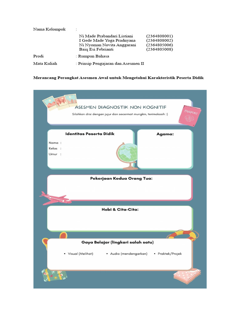 T1-3-b Ruang Kolaborasi - Tugas 1.1. Perangkat Asesmen Awal | PDF ...