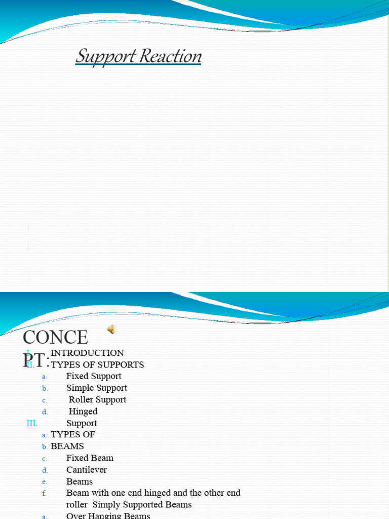 Support Reaction | PDF | Applied And Interdisciplinary Physics | Mechanics