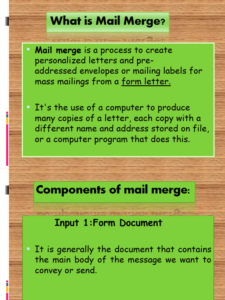 Mail Merge | Download Free PDF | Computer Science | Multidimensional ...