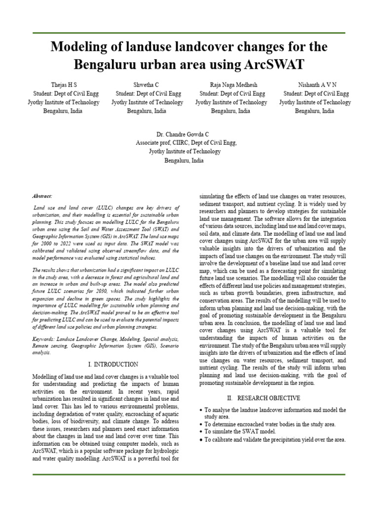 article 1 | PDF | Forecasting | Water Quality