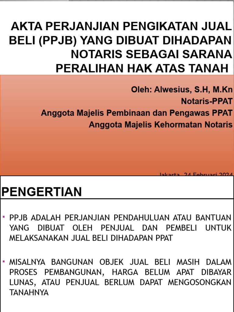 Panduan PPJB untuk Notaris | PDF | Hukum