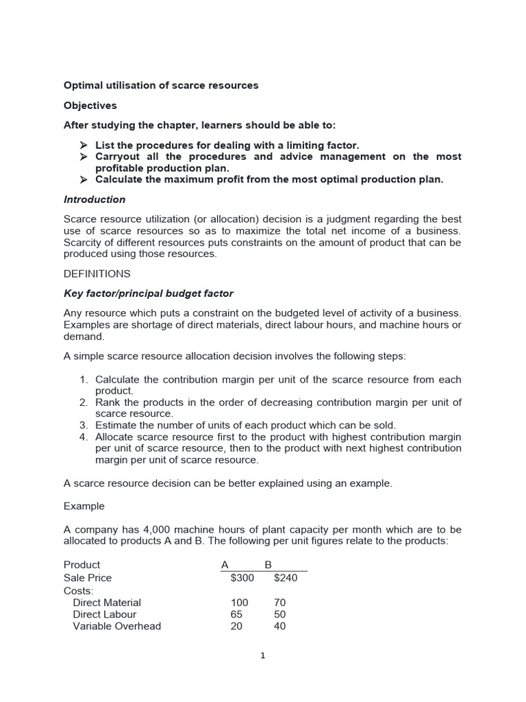 3.7.3 Principal Budget Factor | PDF | Labour Economics | Business