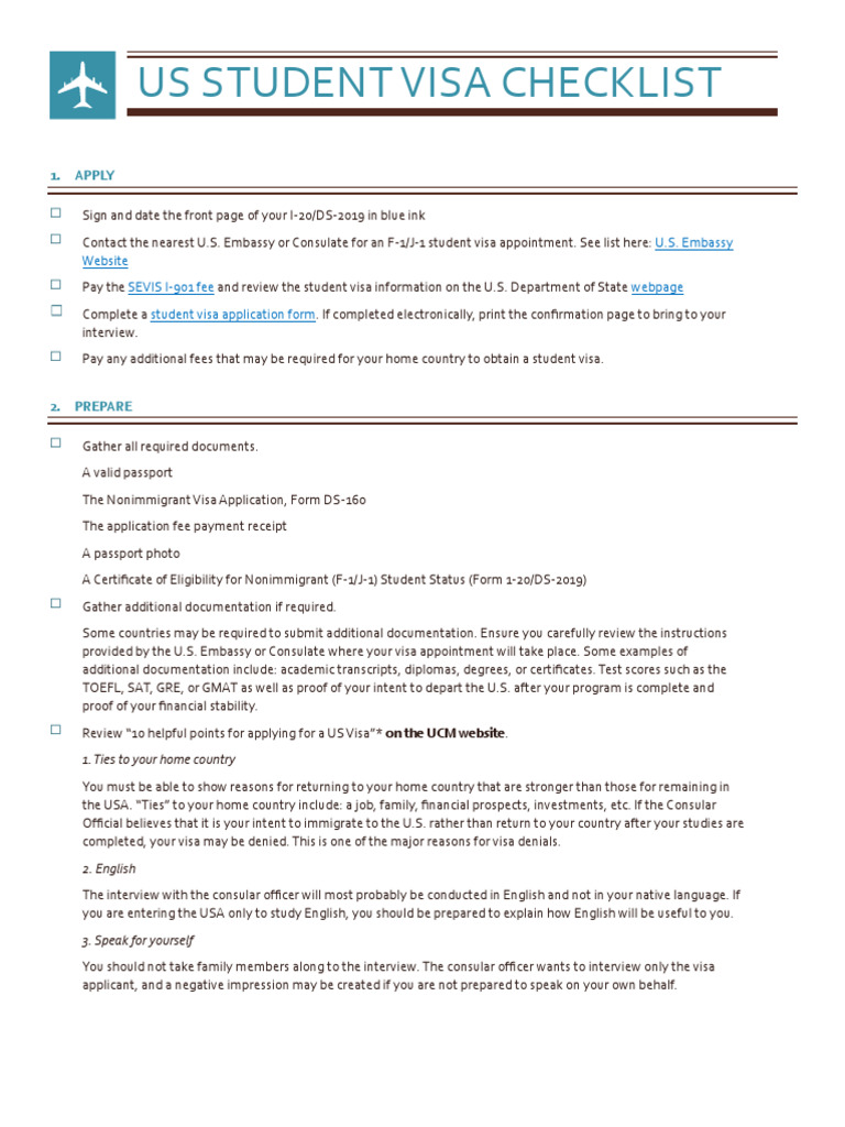 Checklist 2 | Download Free PDF | Travel Visa | Human Migration