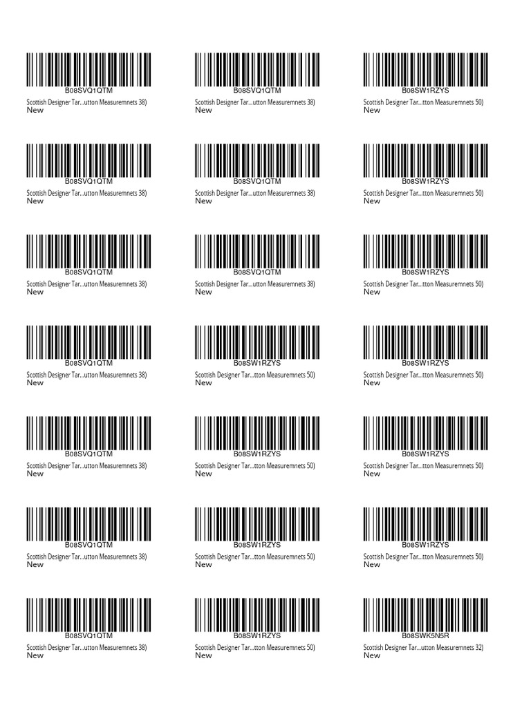 14 March Black Watch Utility Labels | PDF
