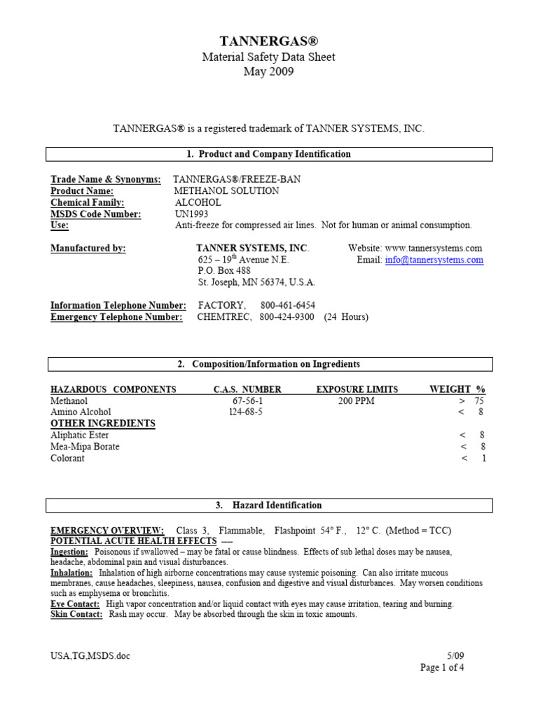 Tanner Gas Freeze Ban - Laeb1pyu | PDF | Chemical Substances | Chemistry