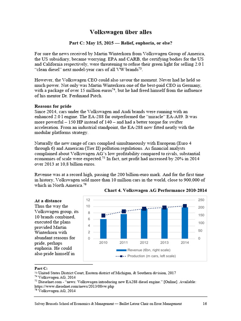 VW Case - Part C | PDF | Volkswagen Group | Motor Vehicle Manufacturers ...