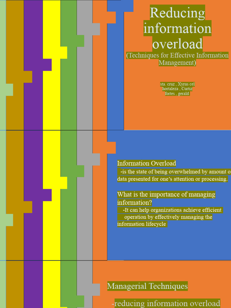 Seven Good Practices For Reducing Overload | PDF | Communication | Cognitive Science