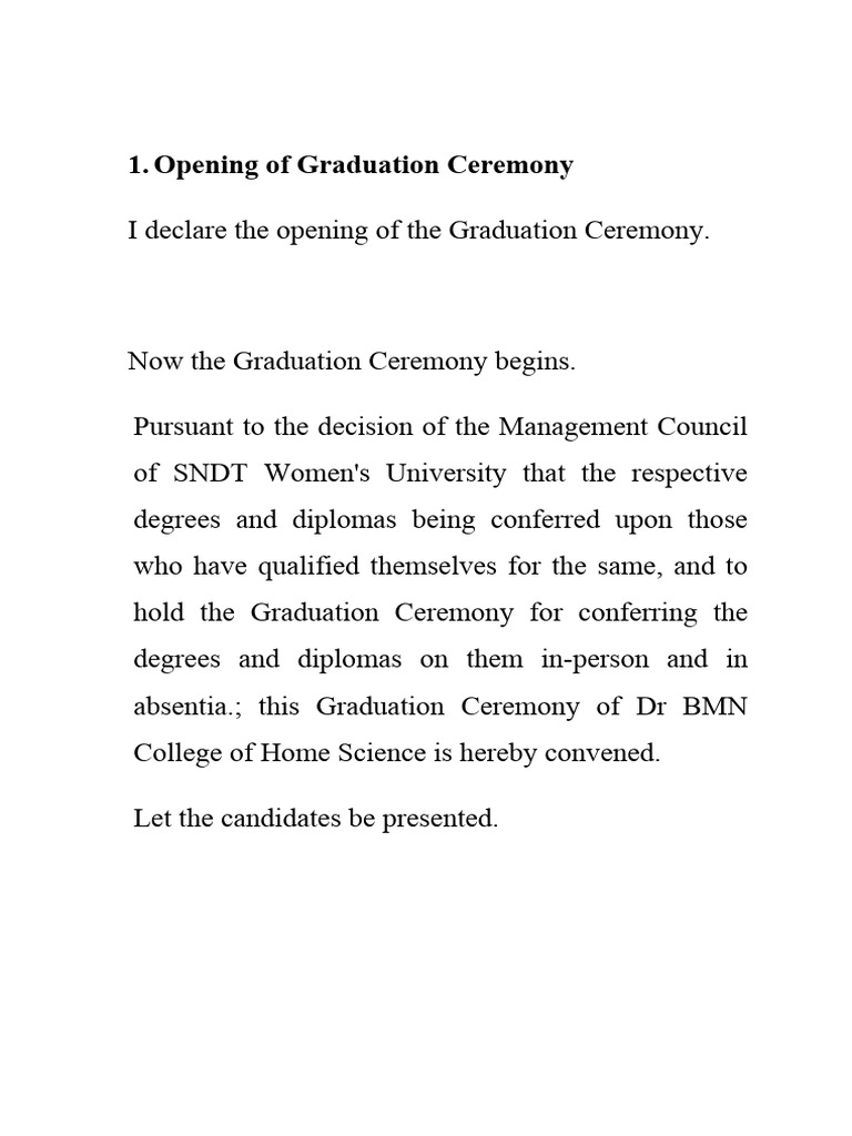Convocation Scroll | PDF | Graduation | Educational Institutions