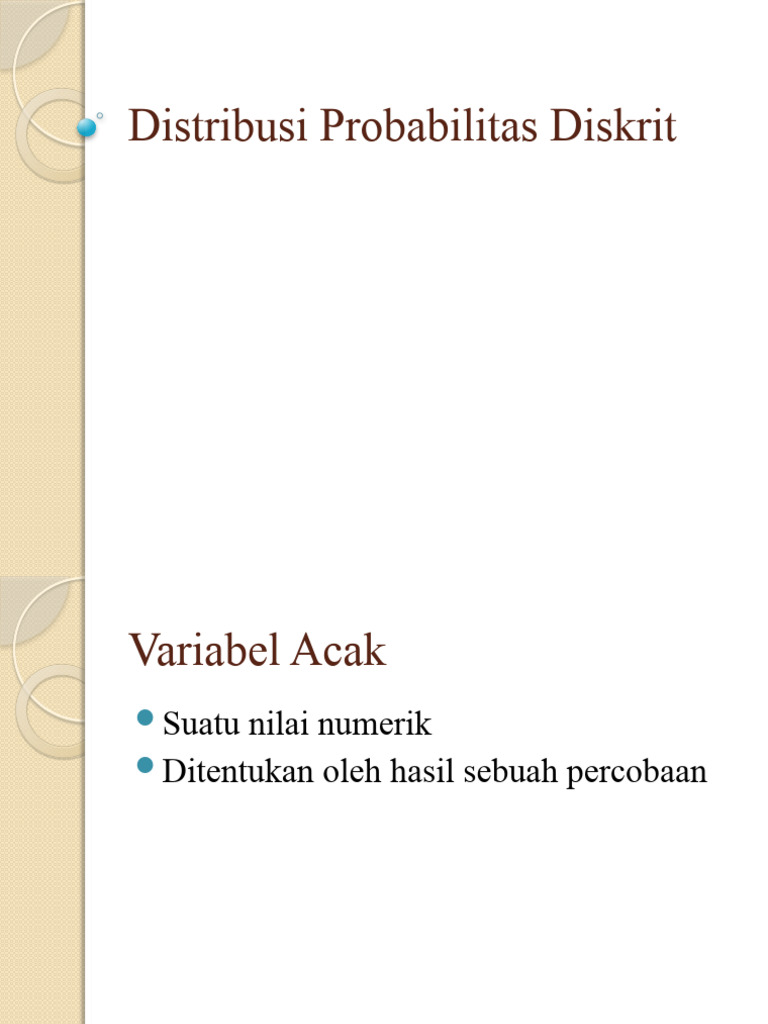 06 Distribusi Probabilitas Diskrit | PDF