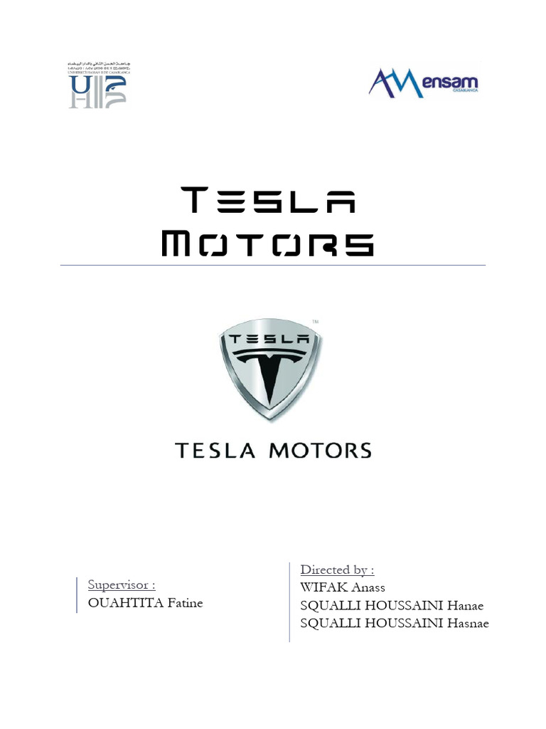 Tesla Motors Rapport | PDF | Tesla Model S | Car